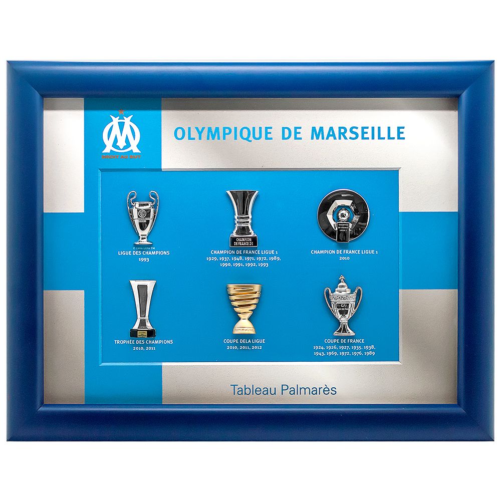 Olympique de Marseille - Pin Badge Trophy Collection Frame – Am Ball